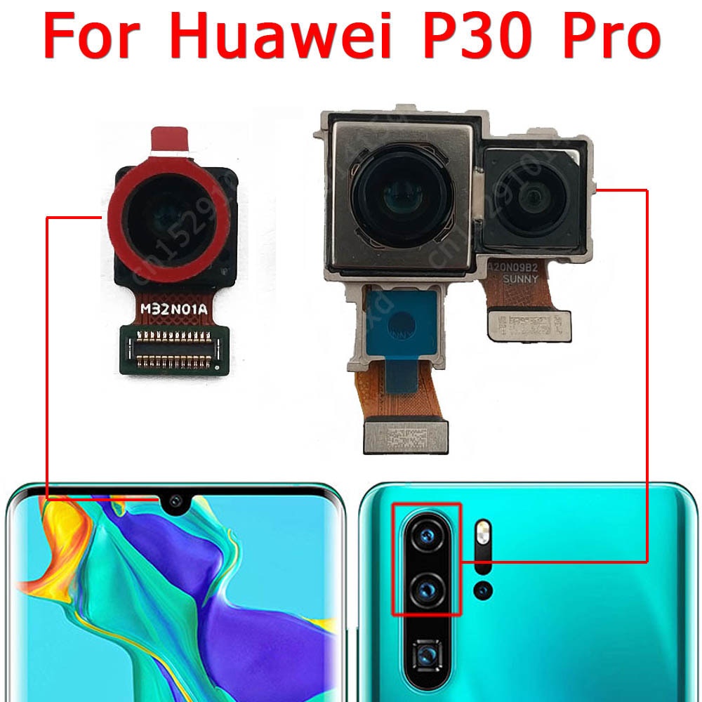 Original For Huawei P30 Pro P30Pro Front Rear View Back Camera Frontal Main Facing Small Camera ...