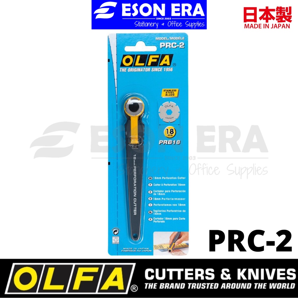 Olfa PRC-2 18mm Perforation Cutter Made In Japan Knife Pisau Bulat (Blades Olfa RB18-2/PRB18-2 ...