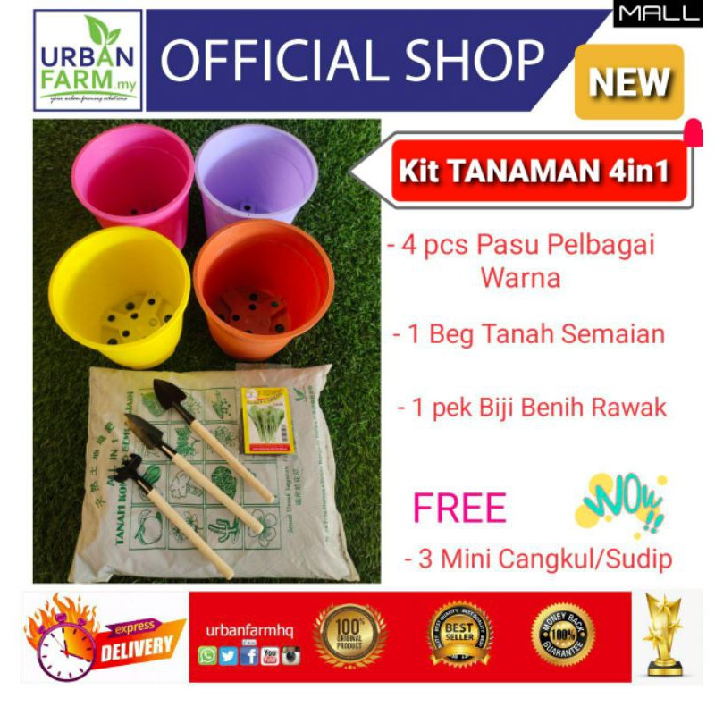 Starter Kit Tanaman Seedling Gardening From URBANFARM.MY | Shopee Malaysia