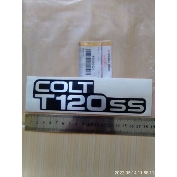 Original COLT T120SS WRITING CAR STICKER MITSUBISHI T120SS STICKER ...