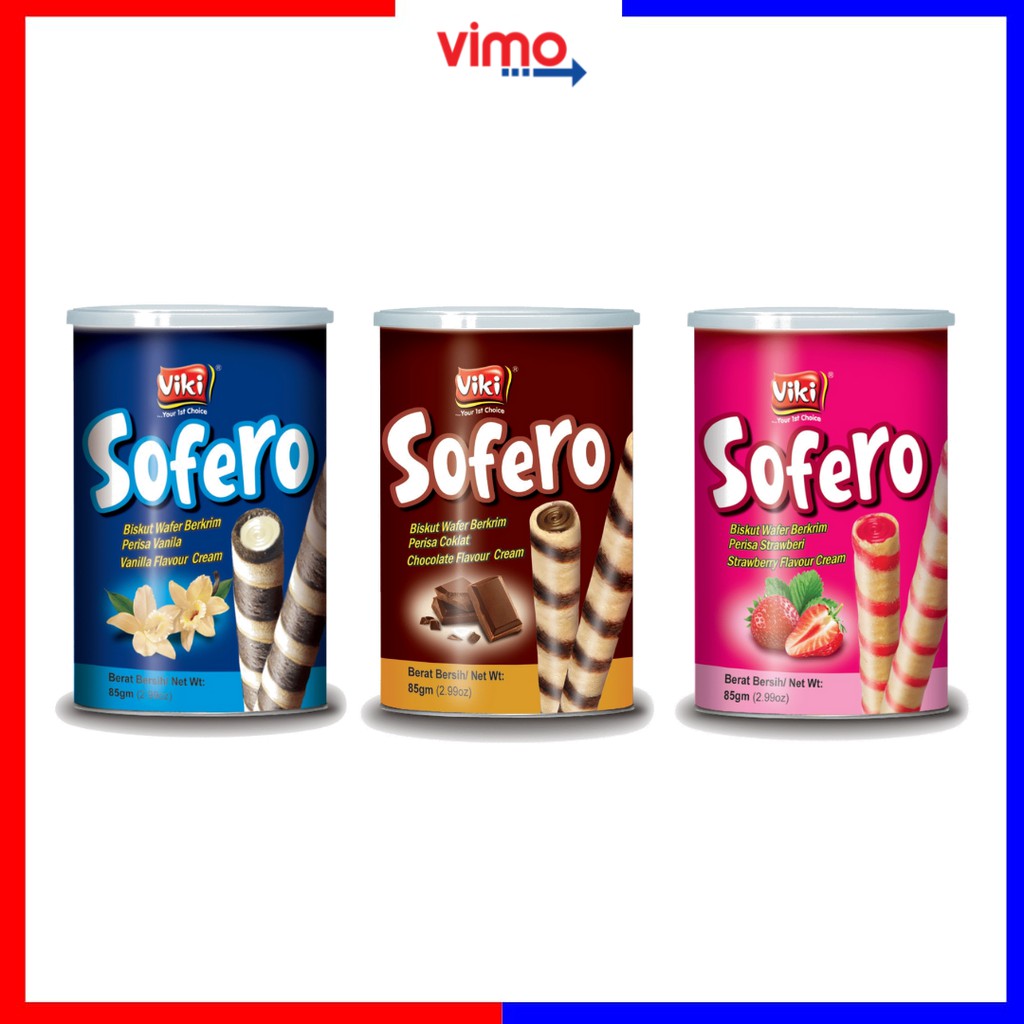 VIKI 🚙 SOFERO Wafer Stick 85g (paper canister) - Chocolate🍫/Strawberry🍓 ...