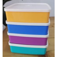 🔥READY STOCK🔥Tupperware Large Square Away (4) 620ml | Shopee Malaysia