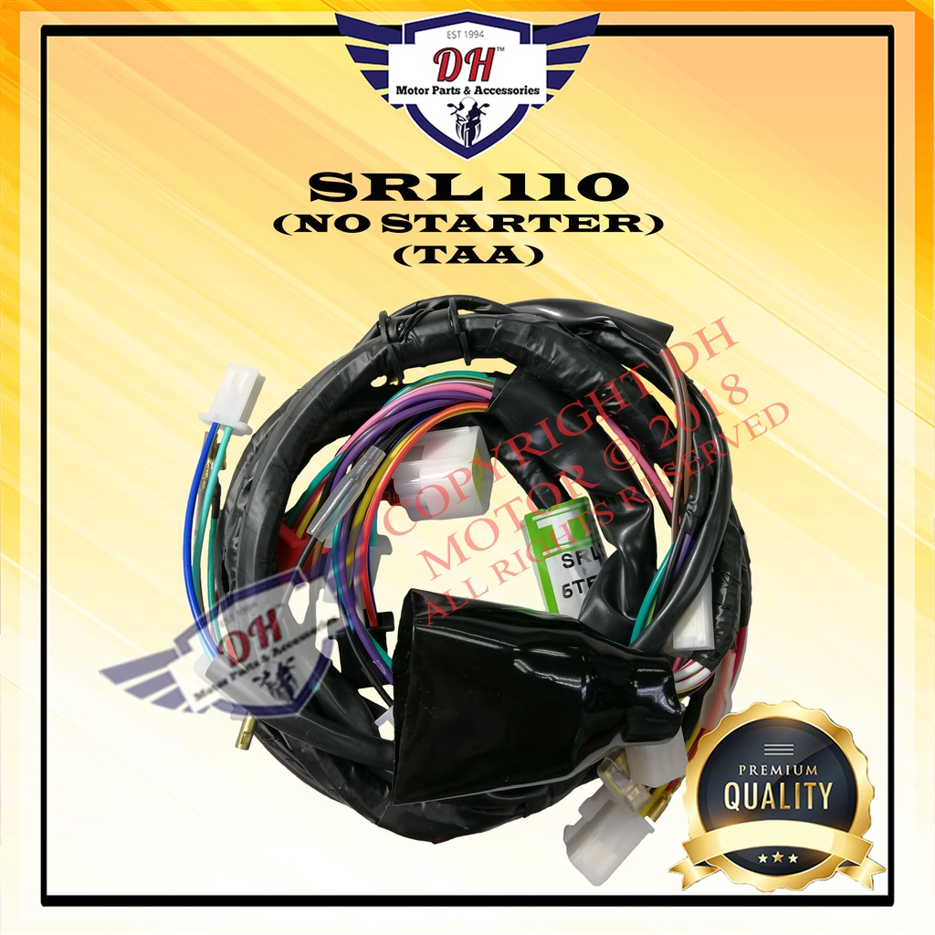 SRL 110 (NO STARTER) (TAA) WIRING BODY WIRE HARNESS FULL SET YAMAHA | Shopee Malaysia