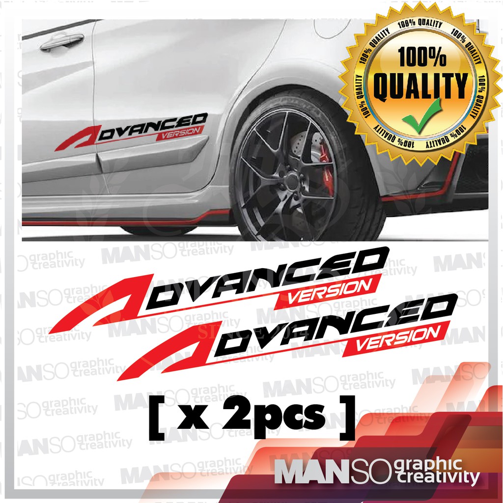 NEW Advanced Version Body Sticker Perodua #Ativa #Aruz #Alza #Bezza # ...