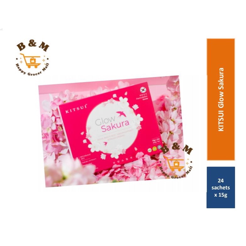 KITSUI GLOW SAKURA Bird's Nest & Sakura Extract for Whitening ...