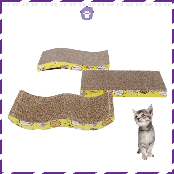 High Quality Cat Scratcher Scratch Board Cat Toy with Catnip Mainan ...