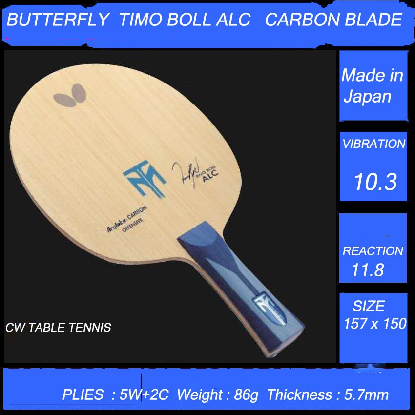 BUTTERFLY Timo Boll ALC Racket Table Tennis Blade Ping Pong Kayu (READY ...