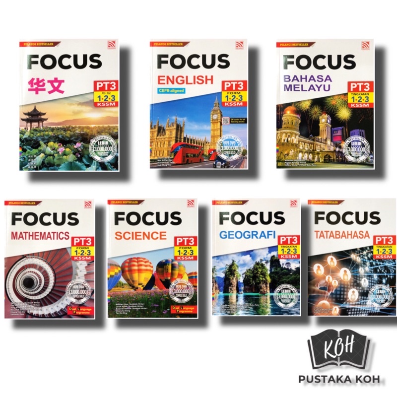 [KOH] Focus PT3 KSSM Tingkatan 1 , 2 , 3 / Buku Rujukan / Revisions Book / Pelangi | Shopee Malaysia