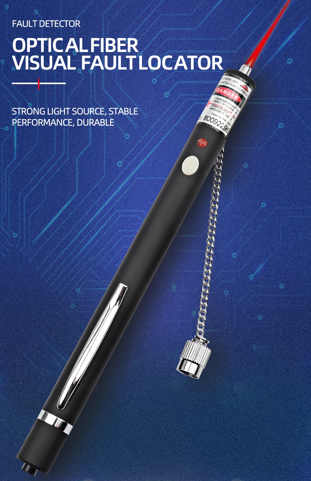 Finder Test Tool Pen type Visual Fault Locator 5mW Optical Cable Tester ...