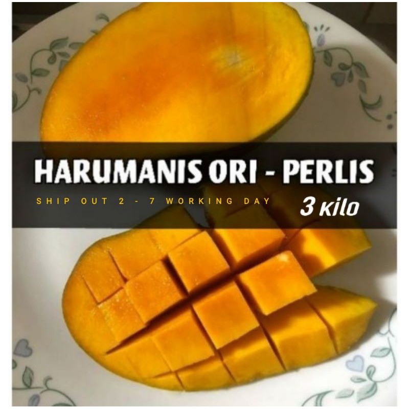 Mangga Harumanis Kualiti Terbaik 3 KG. Harum Manis Perlis Kedah ...