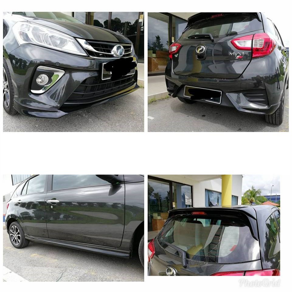 myvi 2018 baru gear up bodykit full set betong bodykit murah body kit ...