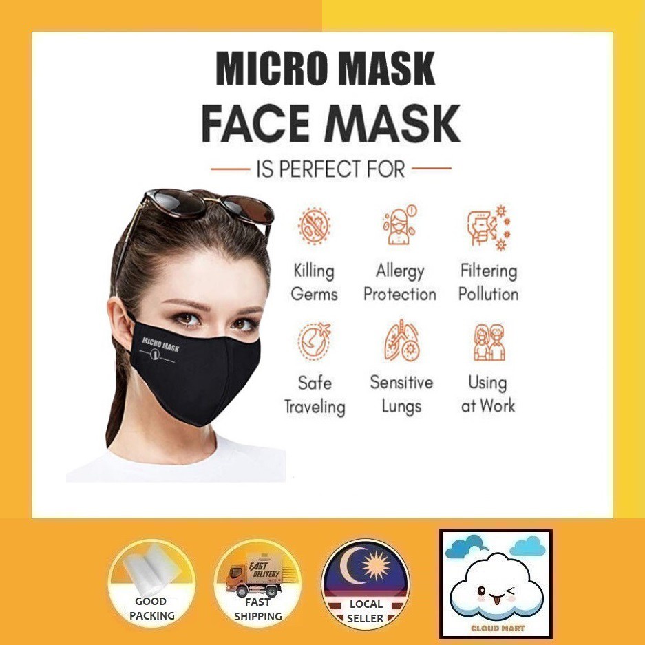 🔥QUALITY🔥 Micro Mask Reusable Washable Face Mask | Mask Keselamatan ...