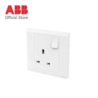 ABB INORA 1 Gang 13A Switch Socket SP | White | BL224 | Shopee Malaysia