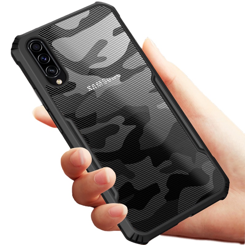 For Samsung A50/A50S/A30S/M10S【Beetle camouflage】Camo Back Soft Shell ...