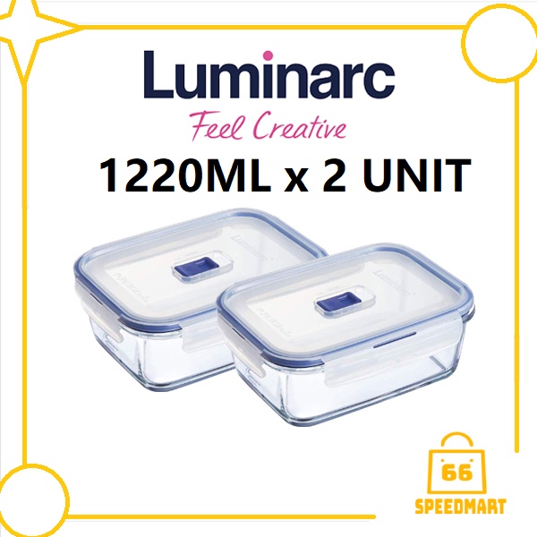 [PLEASE READ DESCRIPTION] LUMINARC - Pure Box Active Rectangular 1220ml ...