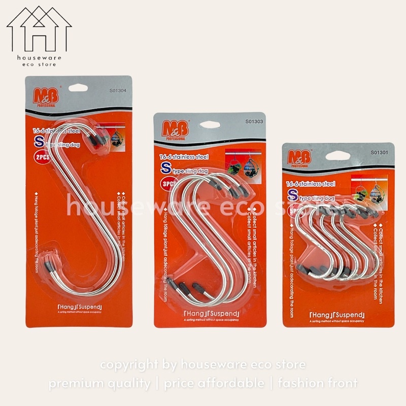 Stainless Steel S Shape Hook Waterproof Hanger Multipurpose Kitchen ...