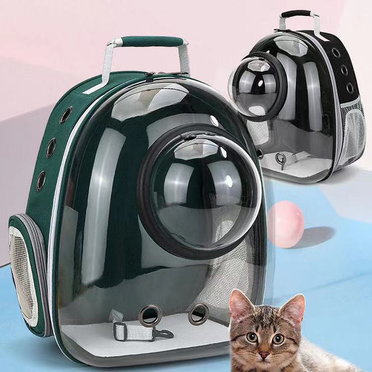 PET CAT CAPSULE TRANSPARENT BACKPACK CARRIER BAG/BAG GLASS KUCING ...