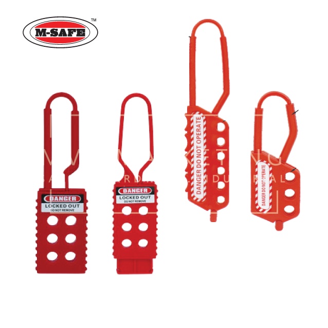 M-SAFE SAFETY NYLON LOCKOUT HASPS / LOTO MULTIPLE PADLOCK LOCKOUT HASP ...