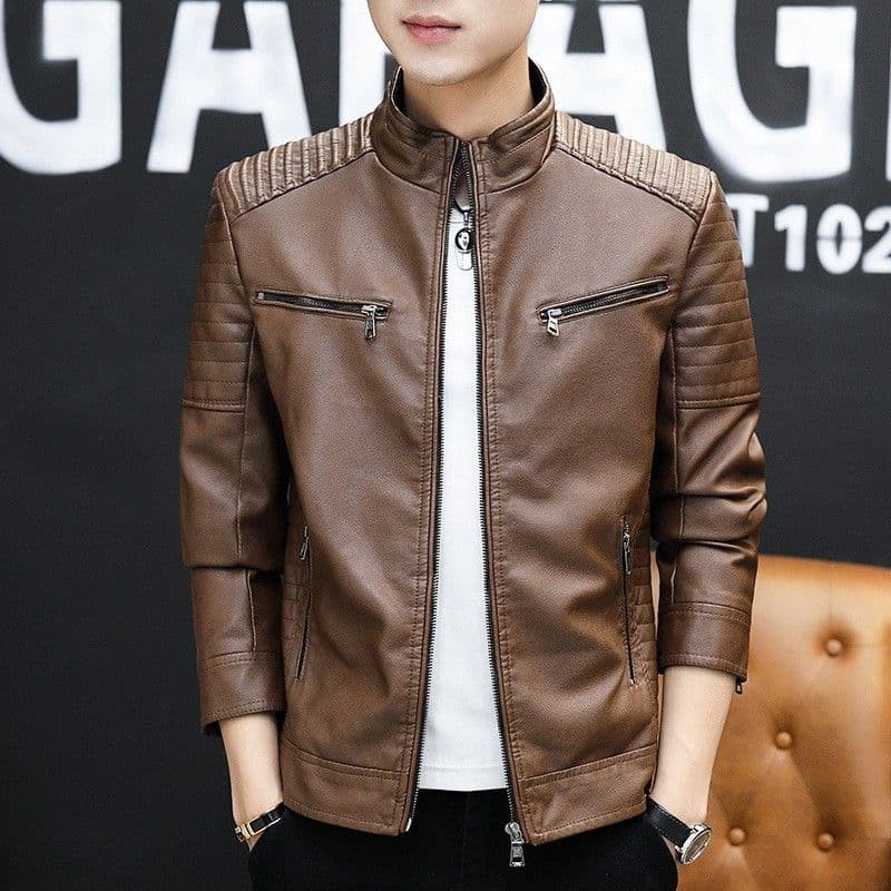 high style leather jacket | Shopee Malaysia