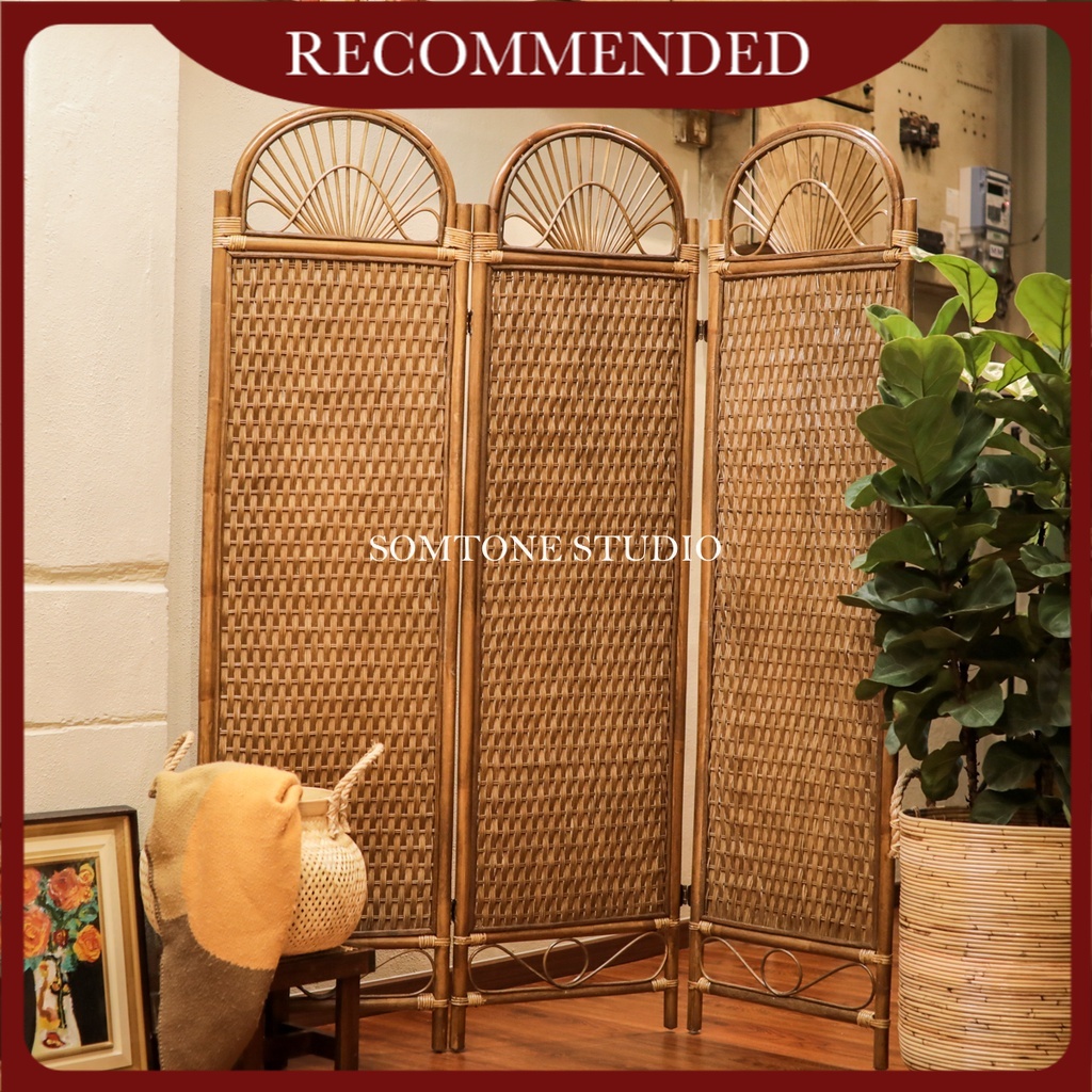 Grade A Rattan Folding Screen Room Divider / Home Decor Interior ...