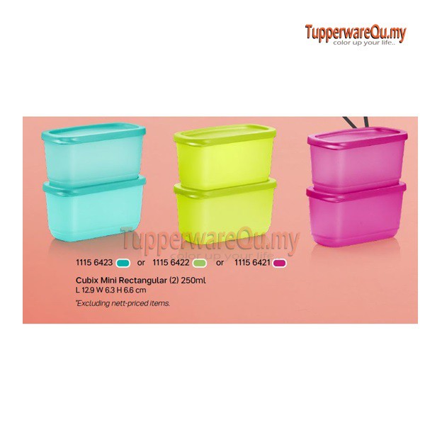 Cubix Mini Rectangular (1) 250ml | Shopee Malaysia