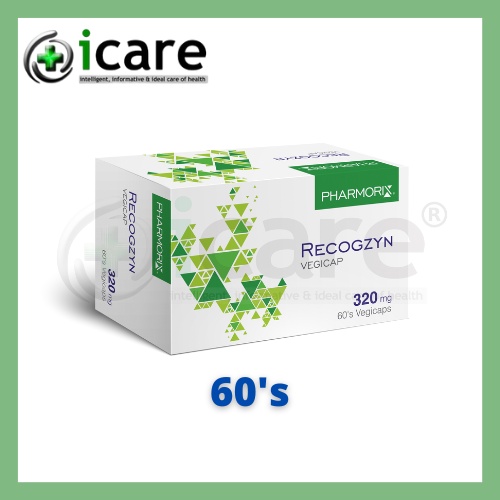 PHARMORIX RECOGZYN VEGICAP 320MG 60'S ( EXP DATE : 08/2025 ) | Shopee ...