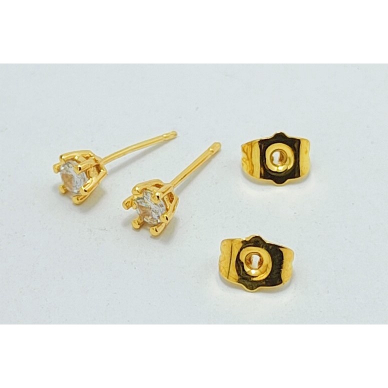 Earring Gold Plated (Subang Emas Korea) | Shopee Malaysia