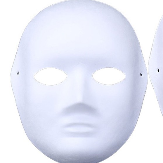 Plain Mask Paper Mache Masks Masquerade Parties Mask | Shopee Malaysia