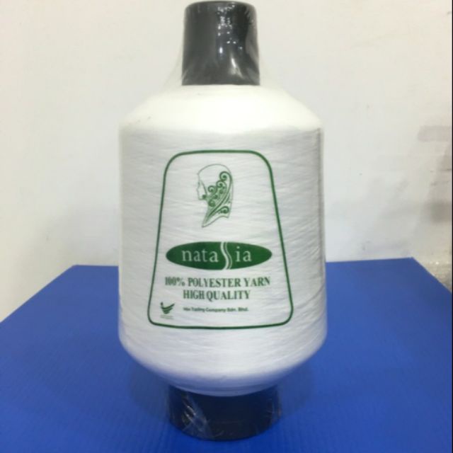 Benang Jahit Tepi Putih /Polyester Yarn/ Benang Jahit Gebu (Natasia ...