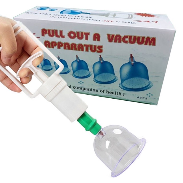 Therapy-Cupping Medicine Magnet Pull Out Vacuum Apparatus 6 / 12 Cup ...