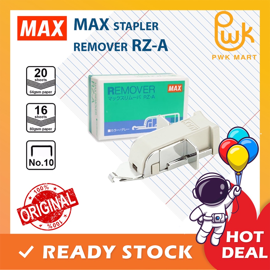 MAX Stapler Remover RZ-A🔥100% Original🔥READY STOCK🔥 | Shopee Malaysia