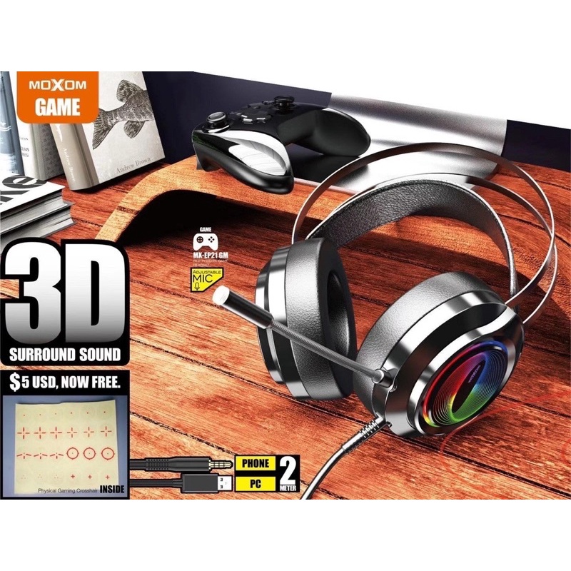 Moxom MX-EP21 GM Gaming Wired Headset | Shopee Malaysia