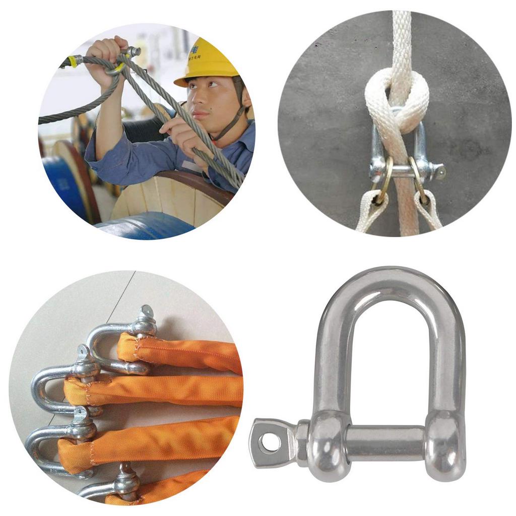 MKR M4 M5 M6 M8 M10 Shackle Stainless Steel 304 U shape Buckle Type D Shackle 弓形 马蹄扣 | Shopee ...