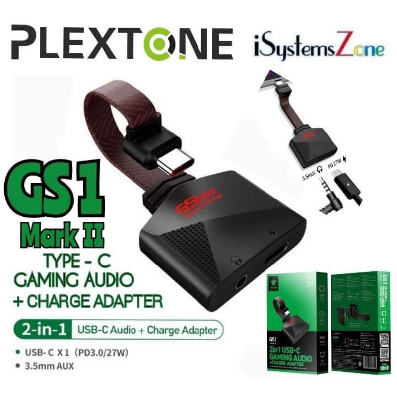 PLEXTONE GS1 MARK II TYPE-C GAMING AUDIO CHARGER ADAPTER CONNECTOR | Shopee Malaysia