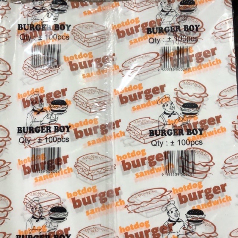 Burger Wrapping Paper 100(pcs) 🔥/ Pembalut Kertas Burger | Shopee Malaysia