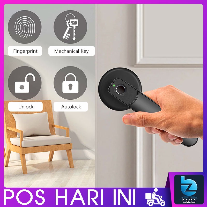 Smart Door Lock Keyless Entry Safety Home Biometric Fingerprint ...