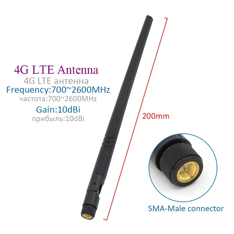 4G LTE external antenna 10dBi 3G 4G router antenna 3G indoor antenna ...