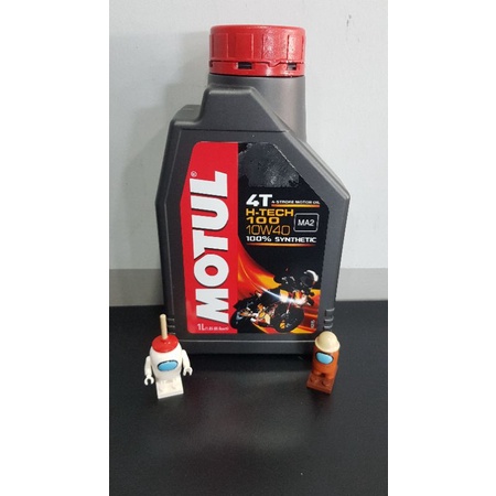 ORIGINAL MOTUL H-TECH 100 4T 10W40 FULLY SYNTHETIC ENGINE LUBRICANT 100 ...