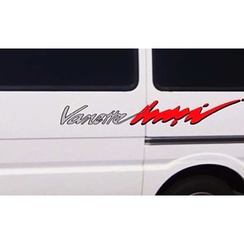 ( Ready Stock ) S493# 2pc Van Vanette Car Body Side Vinyl Decal Sticker ...