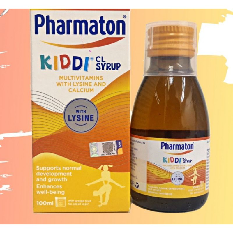 Pharmaton Kiddi Syrup Multivitamin Kanak-kanak + Kalsium + Lysine 100ML ...