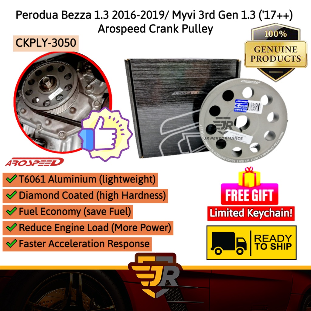 Arospeed Harden Lightweight Crank Shaft Pulley Pully Kits Bezza New ...