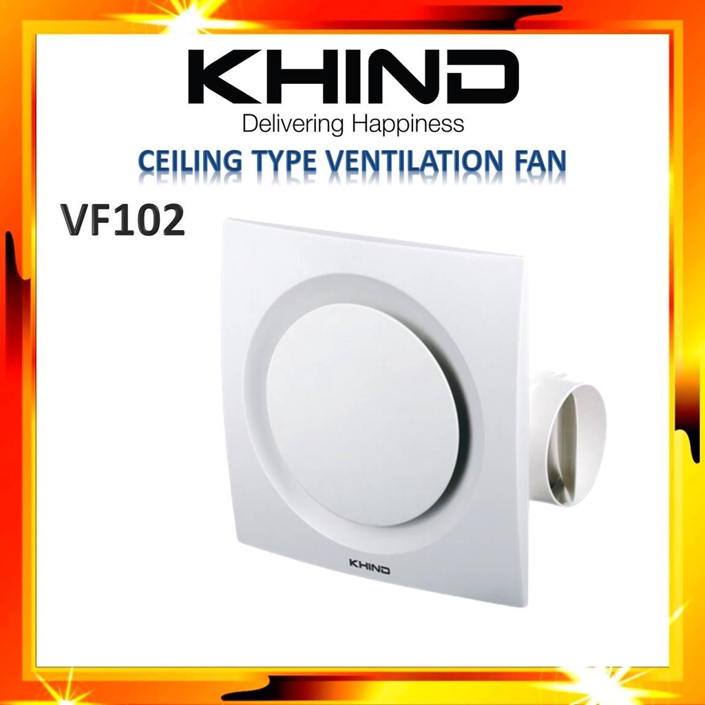 KHIND VF102 Ceiling Type Ventilation Fan / Exhaust Fan | Shopee Malaysia