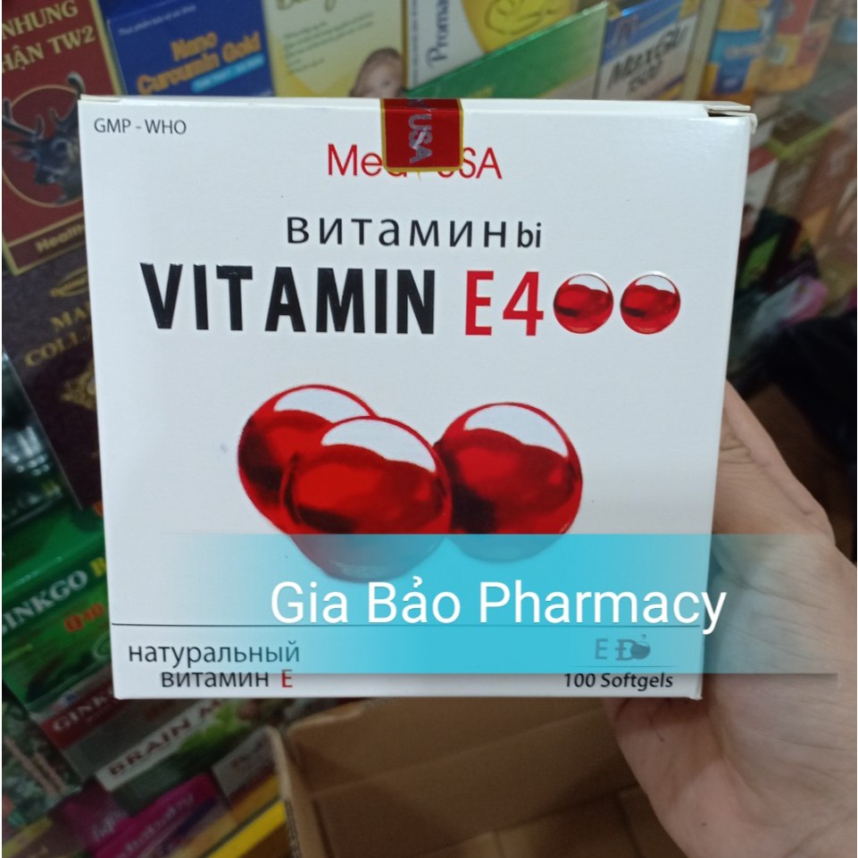 Vitamin E400 oral tablet box of 100 tablets to help prevent aging ...