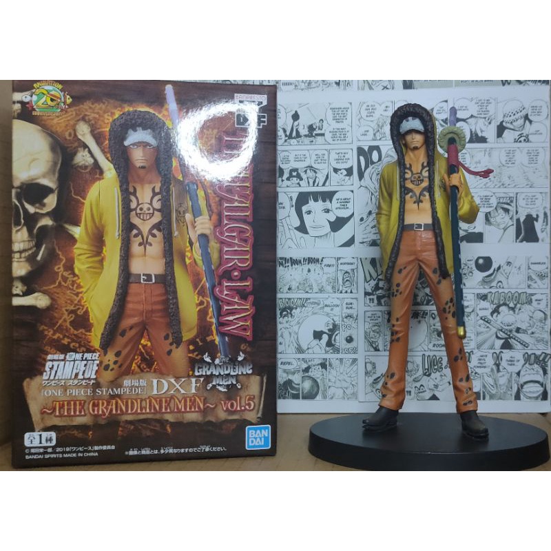 [ ORIGINAL ] DXF Trafalgar Law Stampede Gold Sticker One Pieces Figure ...