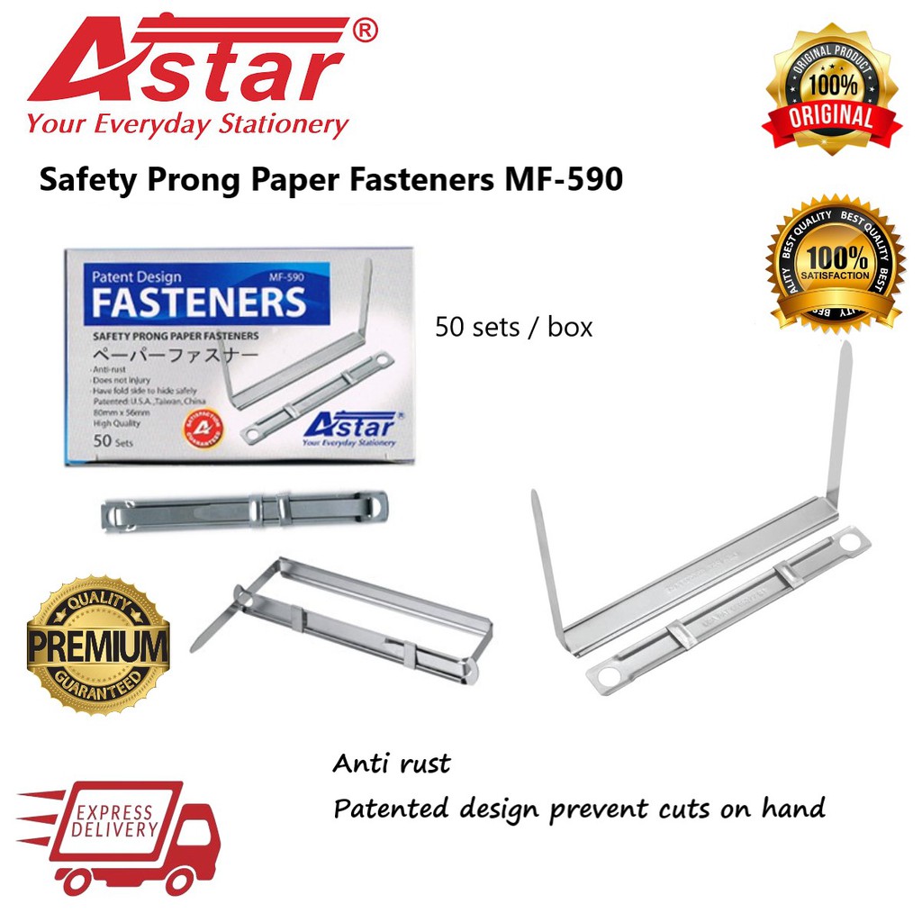 Astar Plastic/Metal Paper Fasteners / Fastener PF-508 / PF-509 / MF-509 | Shopee Malaysia