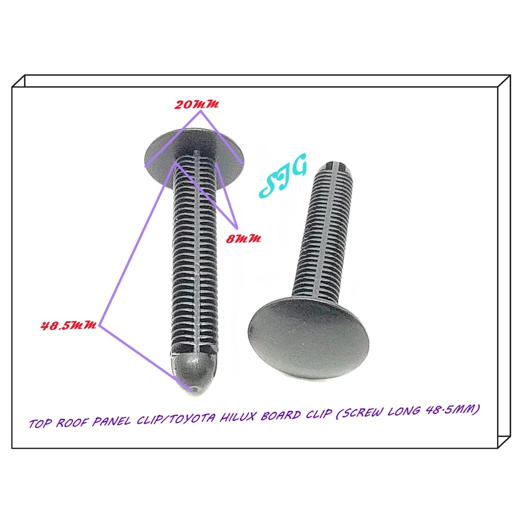 [FAST SHIPING][GUARANTY USE] TOP ROOF PANEL CLIP/TOYOTA HILUX BOARD ...