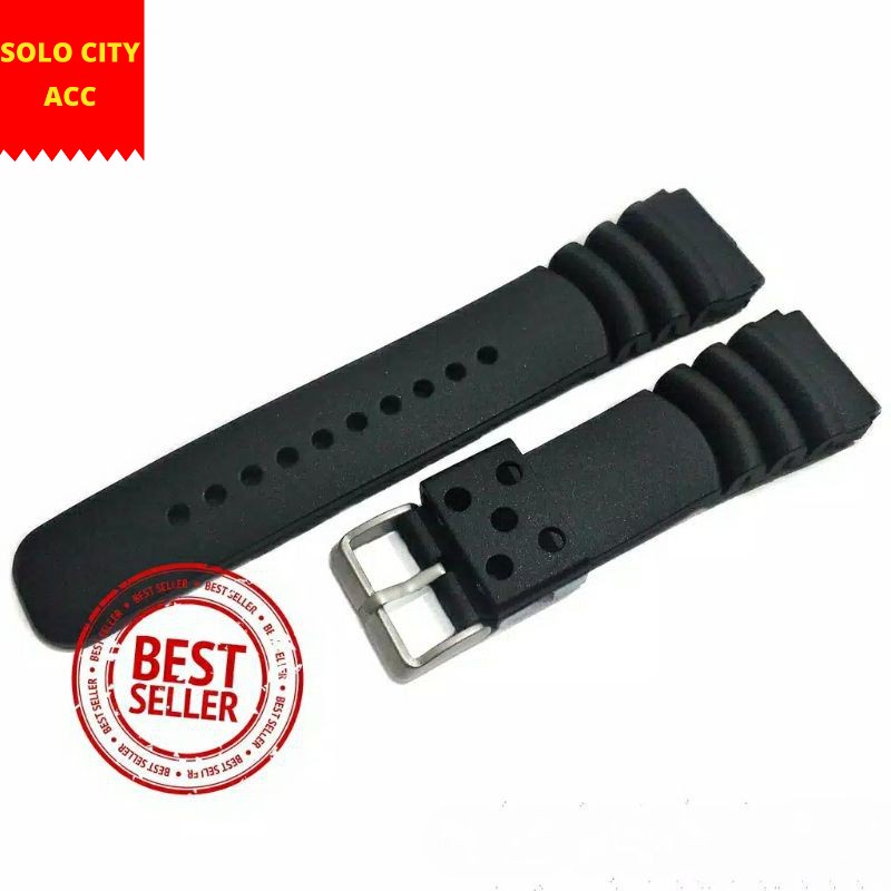 Seiko DIVER WATCH STRAP 22MM 22 MM FREE 2 PEN AFTERMARKET RUBBER STRAP ...