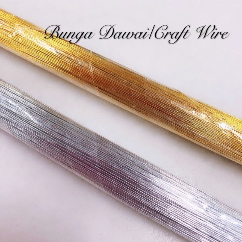 50pcs Dawai Bunga Stocking Bunga Crystal Telur/ Kawat bunga /Craft Wire ...