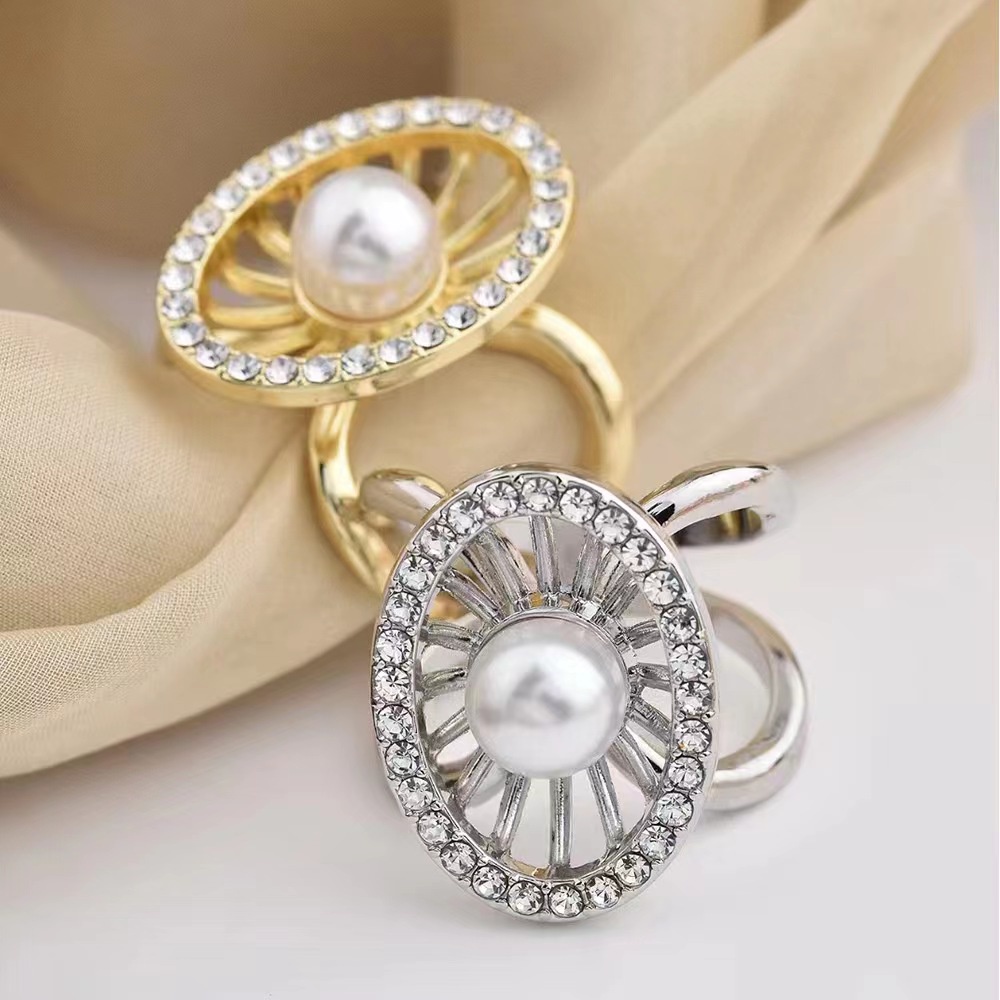 2022 Diamonds Pearl Scarf Ring New Design Ring Tudung Bawal Scarf Ring ...