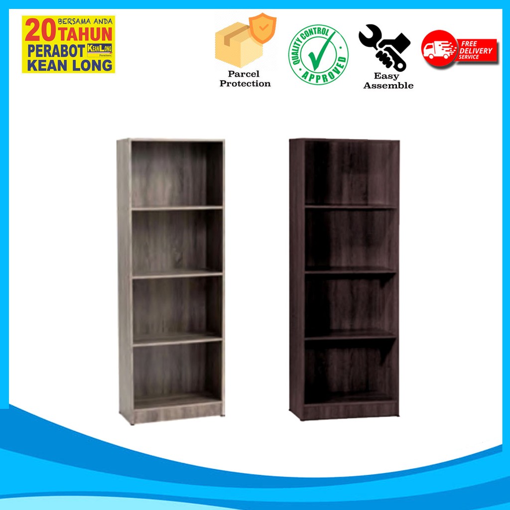 KLSB Almari 4 Petak Terbuka / Rak Buku / 4 Compartment File Cabinet ...